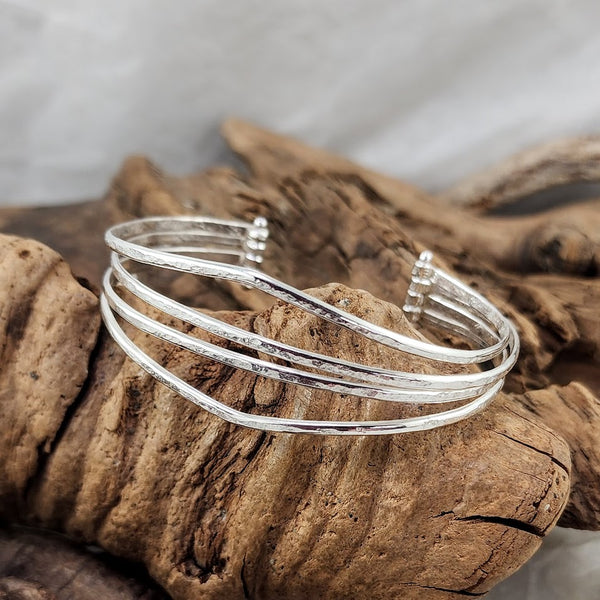 4 Strand Pin Cuff - Adjustable - Little Gypsy's Fine Jewelry, Gifts ...